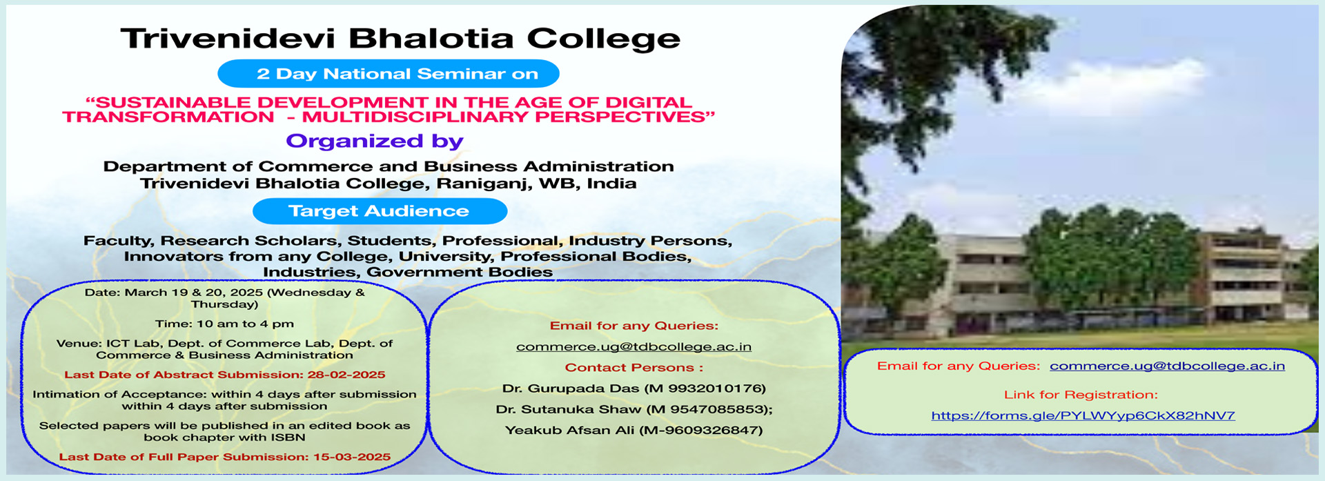 Welcome To The Official Website of Triveni Devi Bhalotia College